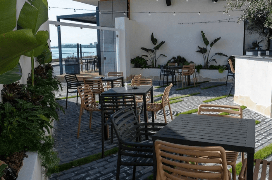 Outdoor 4 Seater Dining Set with Doga Bistrot Chairs by Nardi Italy